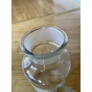 Art | Vintage Medical Apothecary Stoppered Jar Bottle Clear Glass 100ml ...